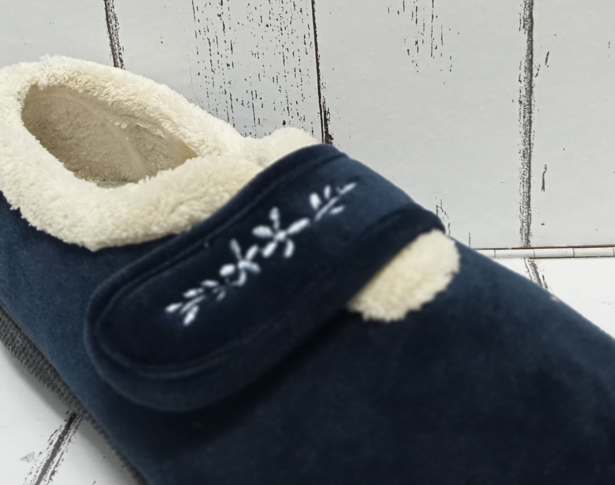 FLEET & FOSTER - CAPA SLIPPER - Navy – Sue at "Christine's Shoes ...